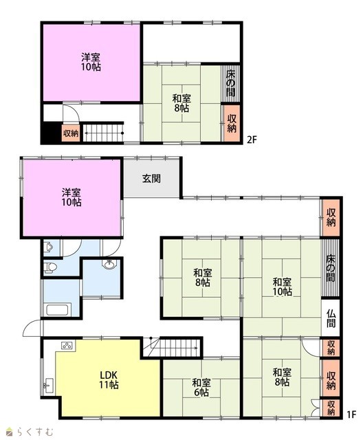柿崎区高寺レントハウス - 新潟県の賃貸アパート情報 一戸建て 7LDK 4.9万円｜らくすむ